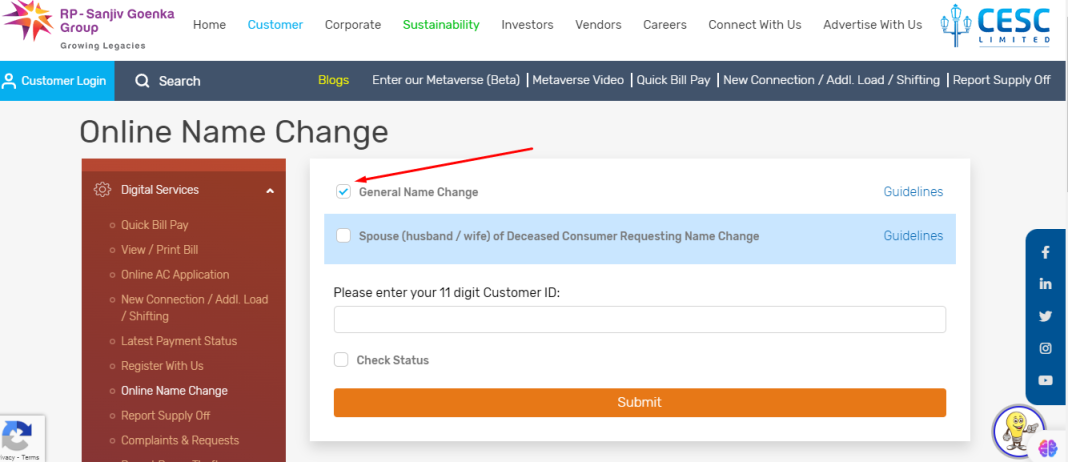 CESC Bill Payment online - Bill status and New connection 2024-25