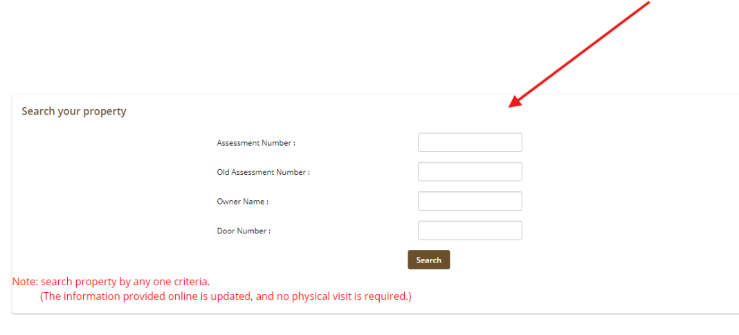 Andhra Pradesh Ap property tax payment & Application status Dues
