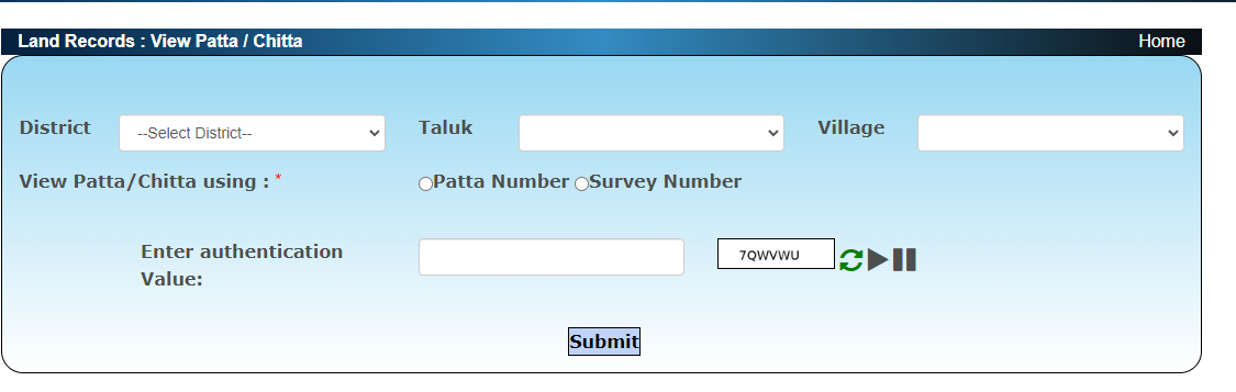 Patta apply online tamilnadu. Chitta/patta land record complete Info