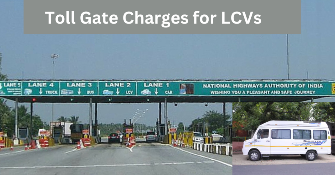What are the Toll Gate Charges for LCVs & Mini Buses On ORR?